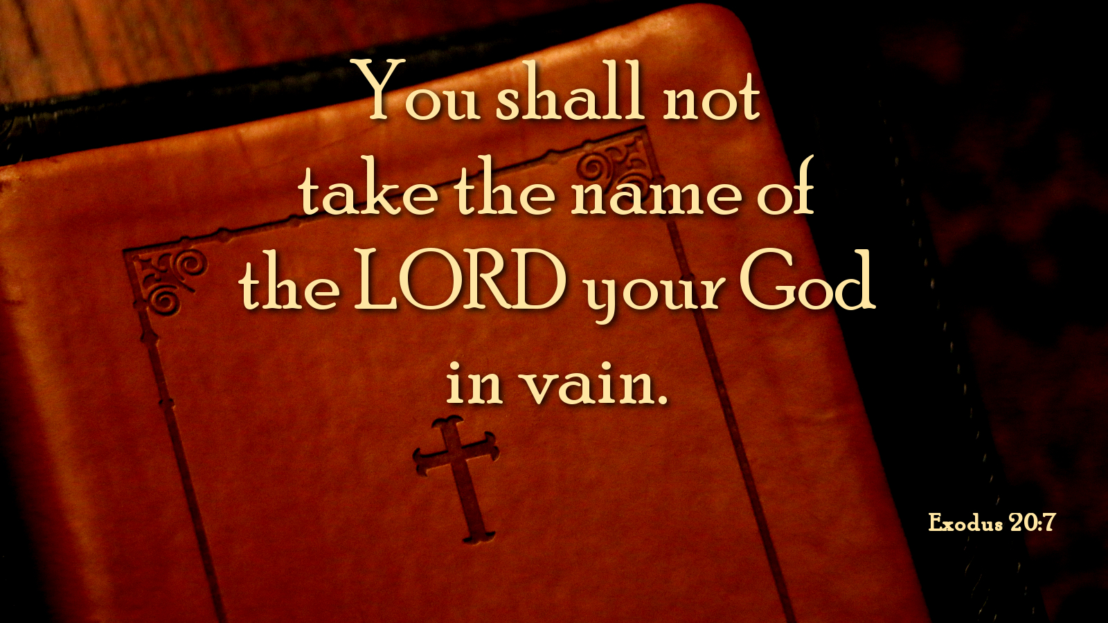 Respecting God’s name | In the Beginning